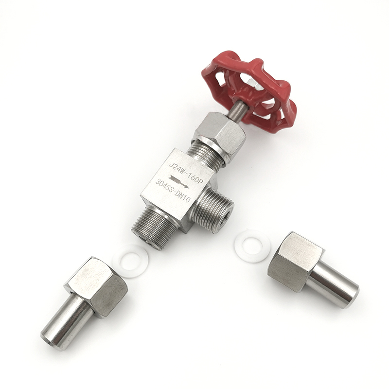 304 Stainless Steel Angle Needle Valve J24W-160P Welded Needle Valves High Pressure Globe Valve ...