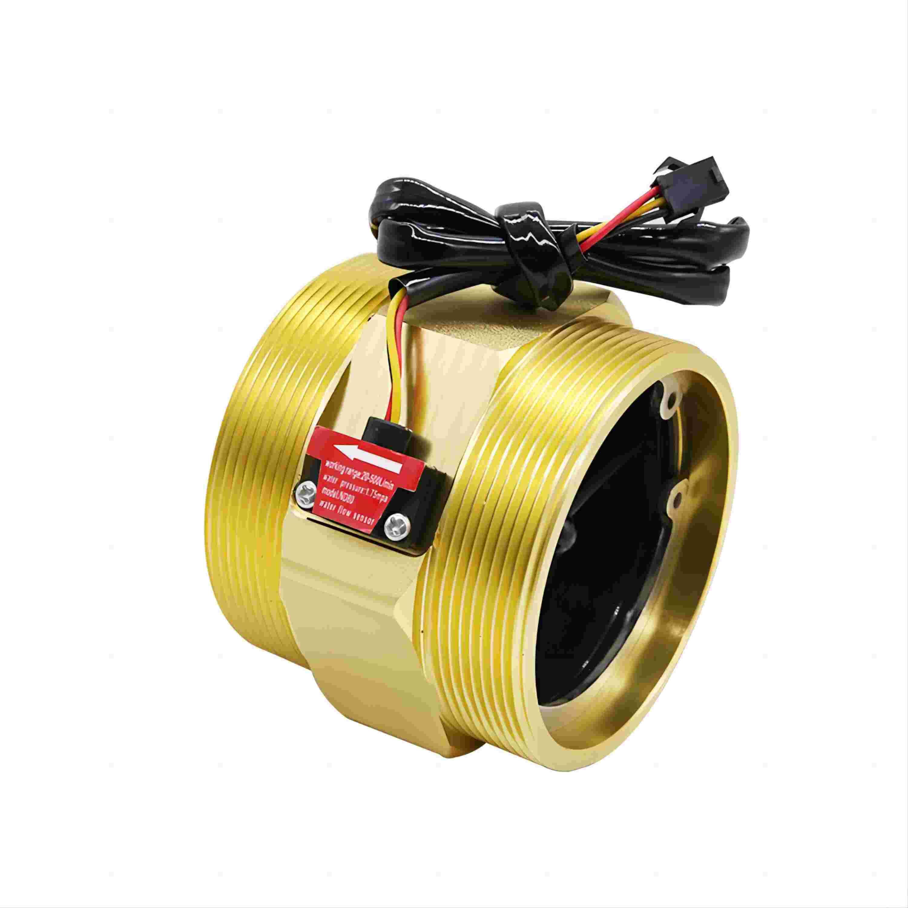 Brass Water Flow Sensor Flowmeter Hall Flow Sensor Water Control Liquid ...