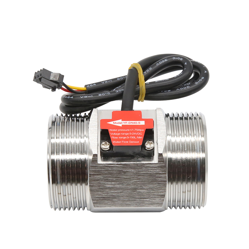 Stainless Steel Water Flow Sensor Flowmeter 1.75MPa DC3.5~24V NPN Hall ...