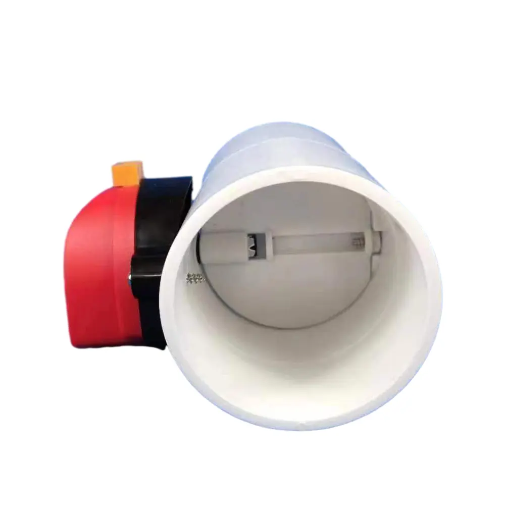 PVC Air Volume Regulating Valve Motorized Round Duct Air Volume Control ...