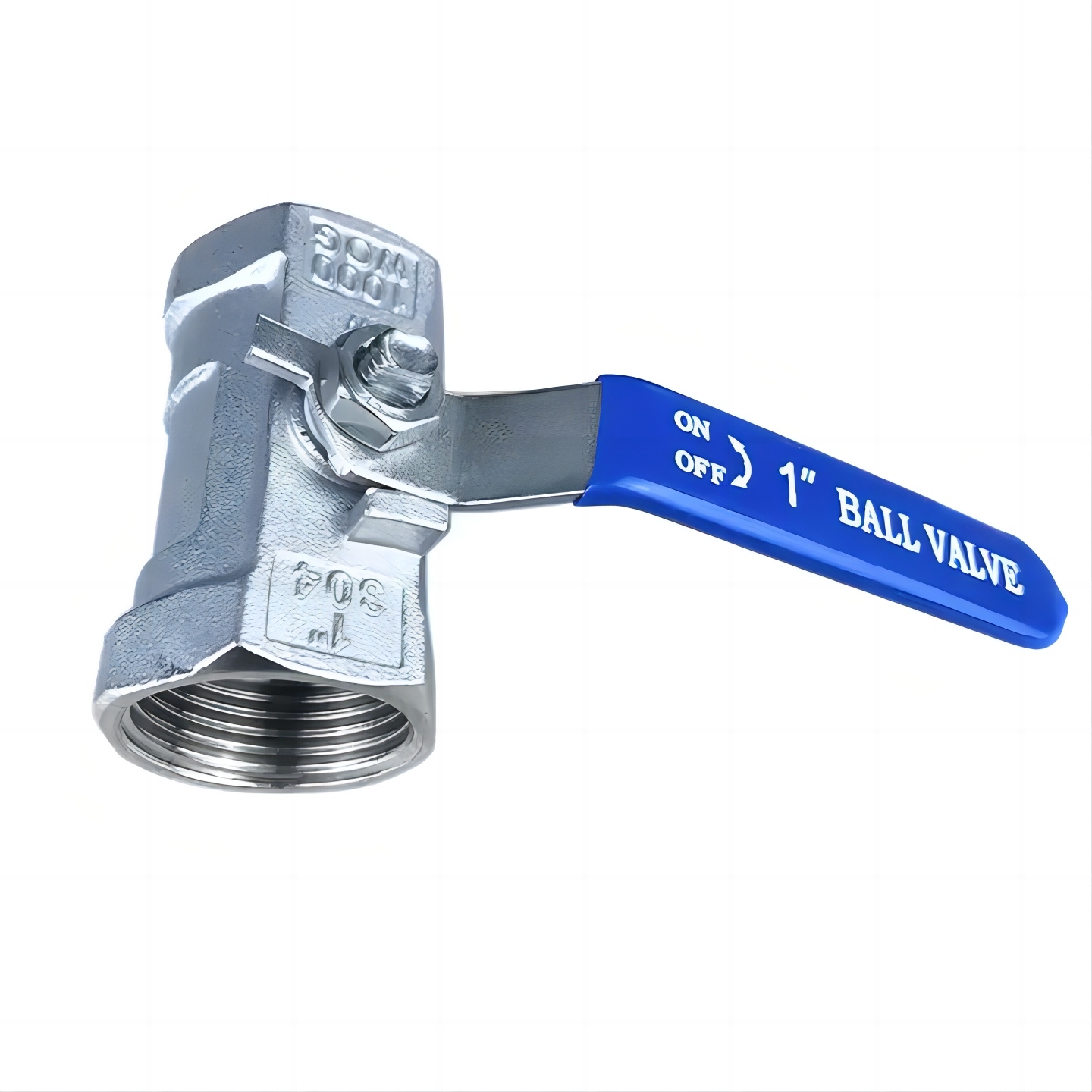 304 Stainless Steel Two Way One-piece Manual Valve Female Thread ...