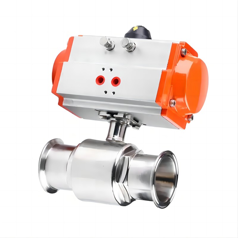 Stainless Steel Sanitary Ball Valve Two Piece Tri Clamp Ferrule Type ...