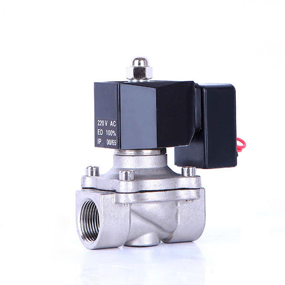 Electric Water Valve 220v Shut Off N/C Stainless Steel Non Hot Solenoid ...